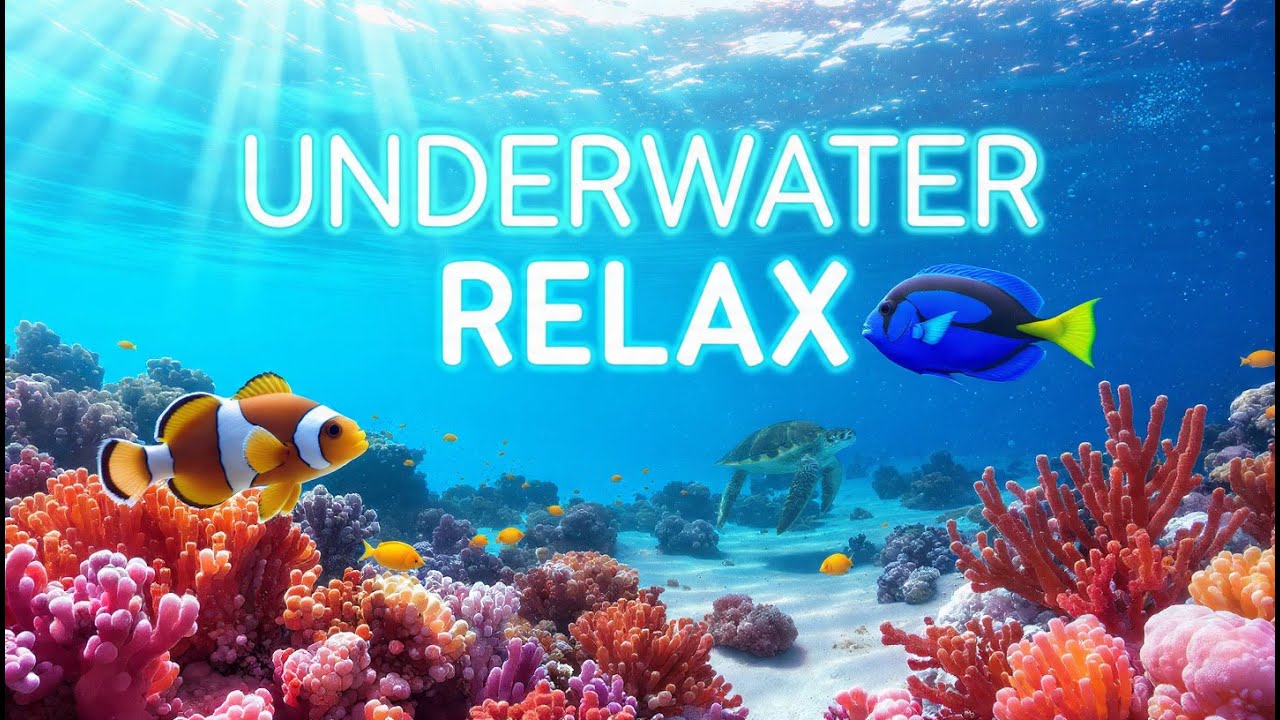 Deep Ocean Dreams 🌊 Relaxing Underwater Music & Stunning 4K Sea Life ...