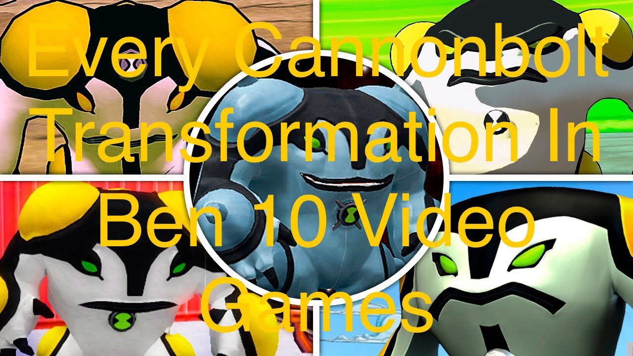 Every Cannonbolt Transformation In Ben 10 Video Games (2022) - YouTube