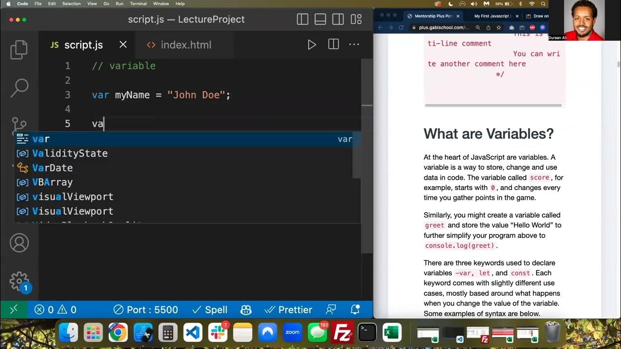 Javascript Introduction Week 3 Web2023 Somali Youtube