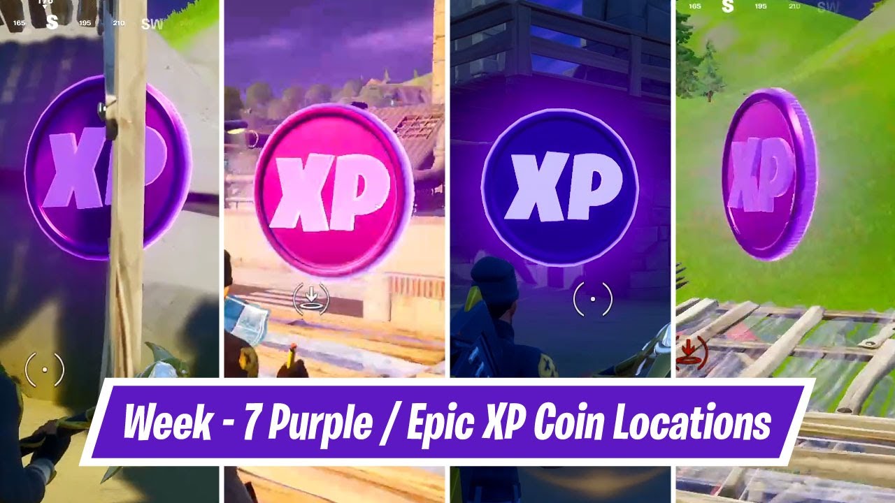 Week 7 - All *NEW* Purple XP Coin Locations in Fortnite Chapter 2 ...