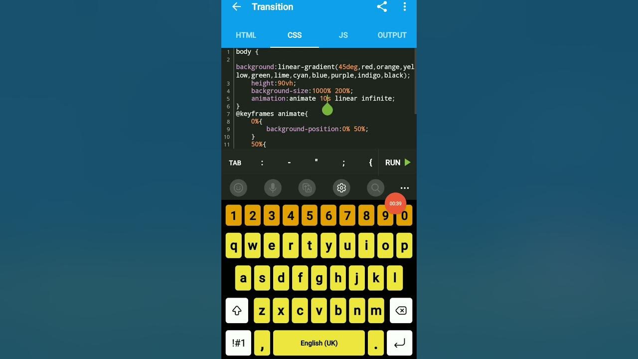 How To Create Animated Background In Css Codeprep Coding Htmlcss Hacking Codeincss