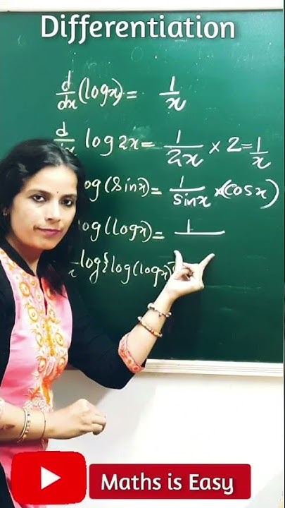 Differentiation | Differentiation Chain Rule | Derivative of logarithmic functions #shorts # ...