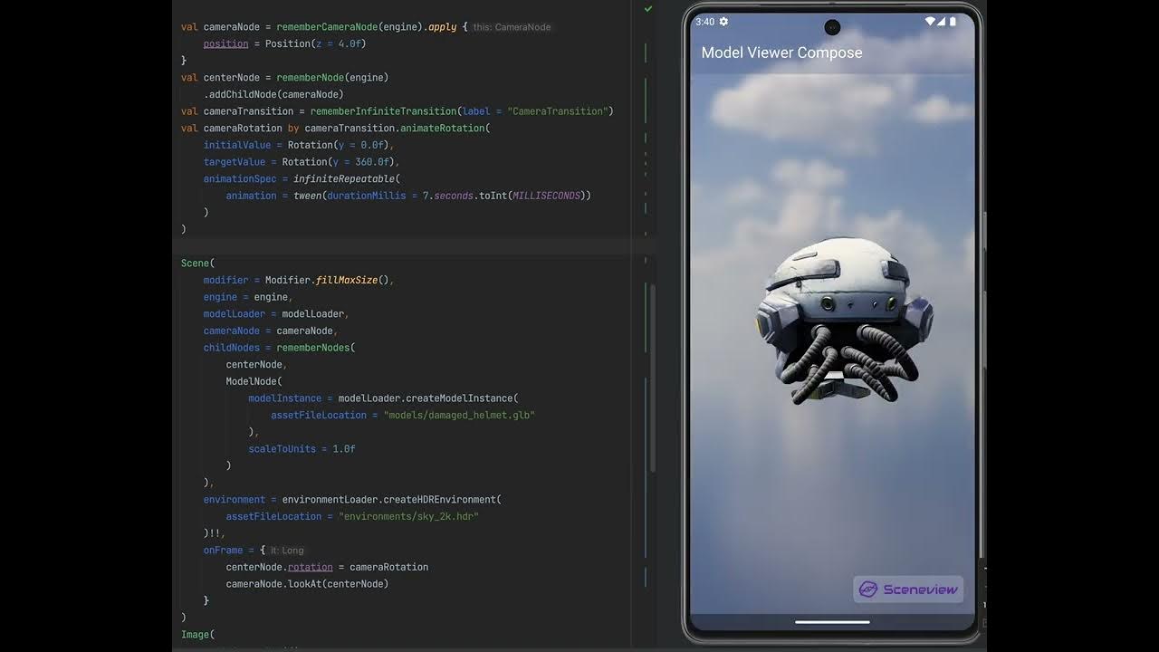 Android 3D Model Viewer - Compose Camera Animation- - YouTube