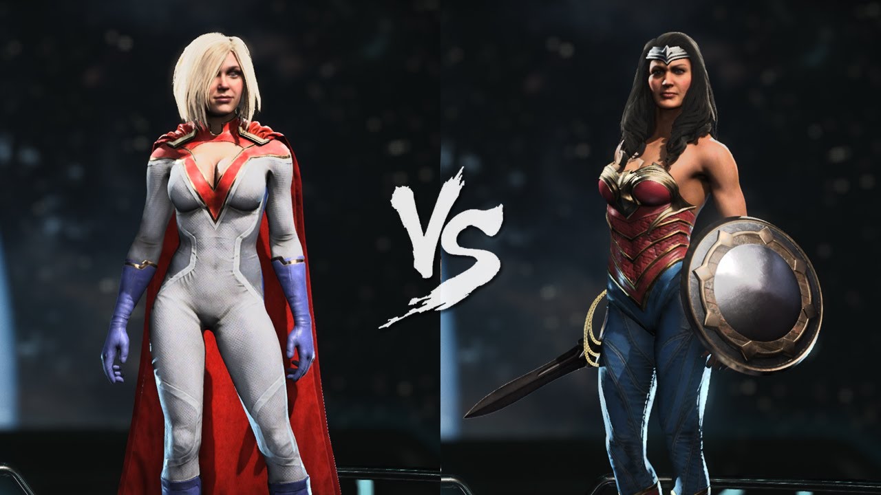 Injustice 2 Power Girl Vs Wonder Woman Youtube
