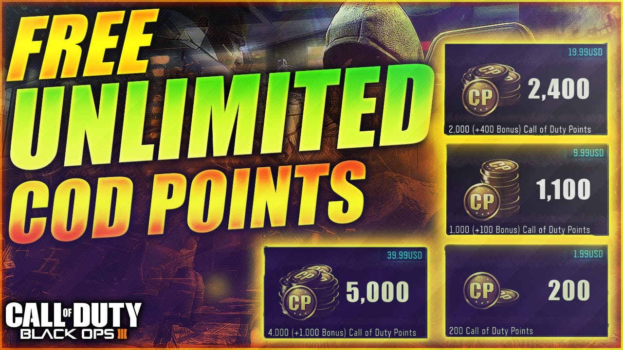 CALL OF DUTY: BLACK OPS 3 'UNLIMITED COD POINTS GLITCH' (FREE COD ...