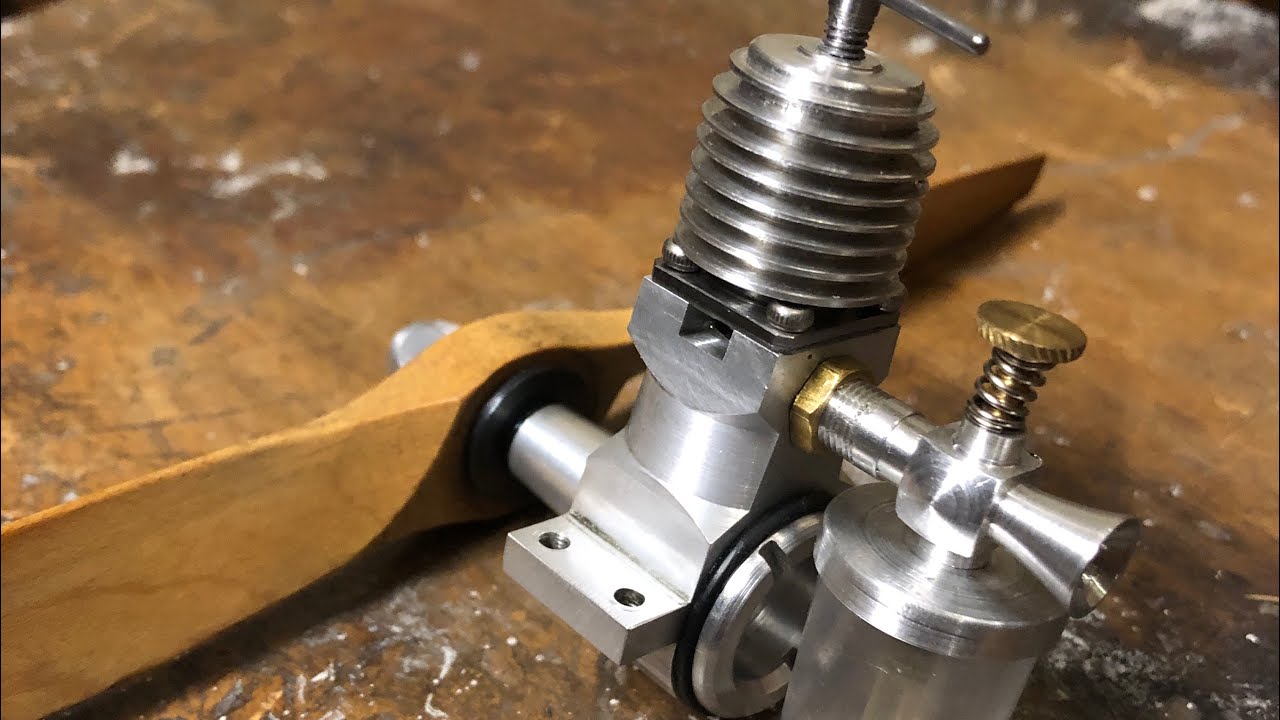 Mills 0.75cc Diésel Engine homemade building process - YouTube