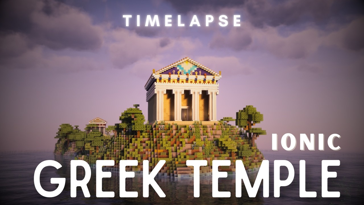 Ionic Style Minecraft Temple - Timelapse - YouTube