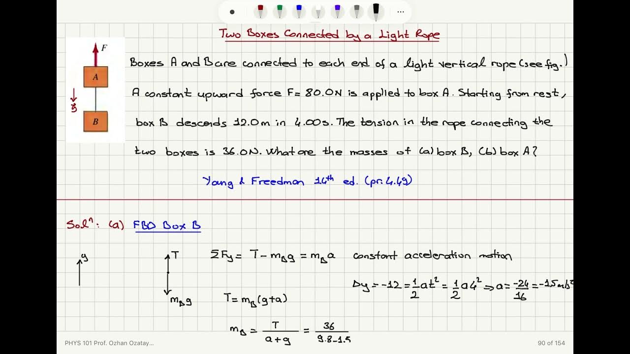 Two Boxes Connected by a Light Rope - YouTube