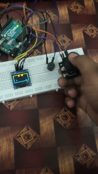 pong game using arduino and joystick - YouTube