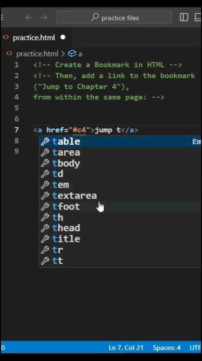 Create a bookmark in HTML 👈👈🕵️‍♀️ - YouTube