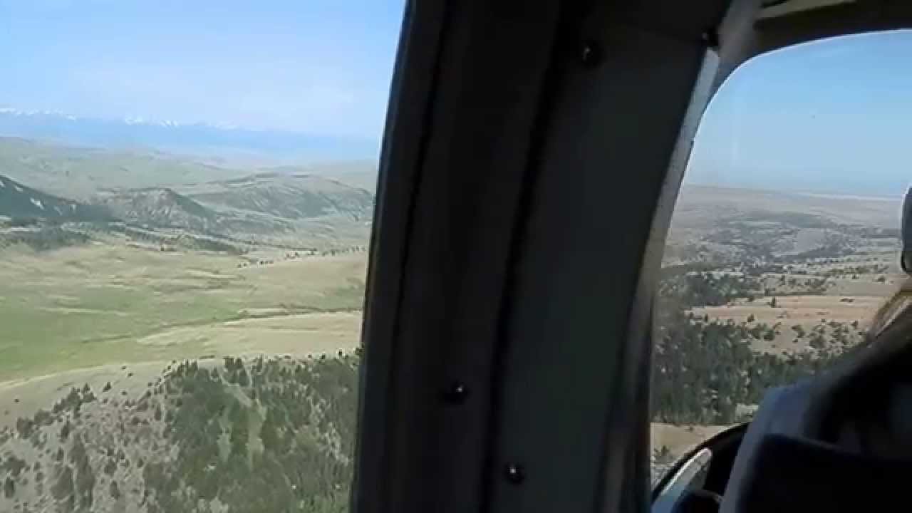 helicopter ted turner's ranch outside of bozeman - YouTube