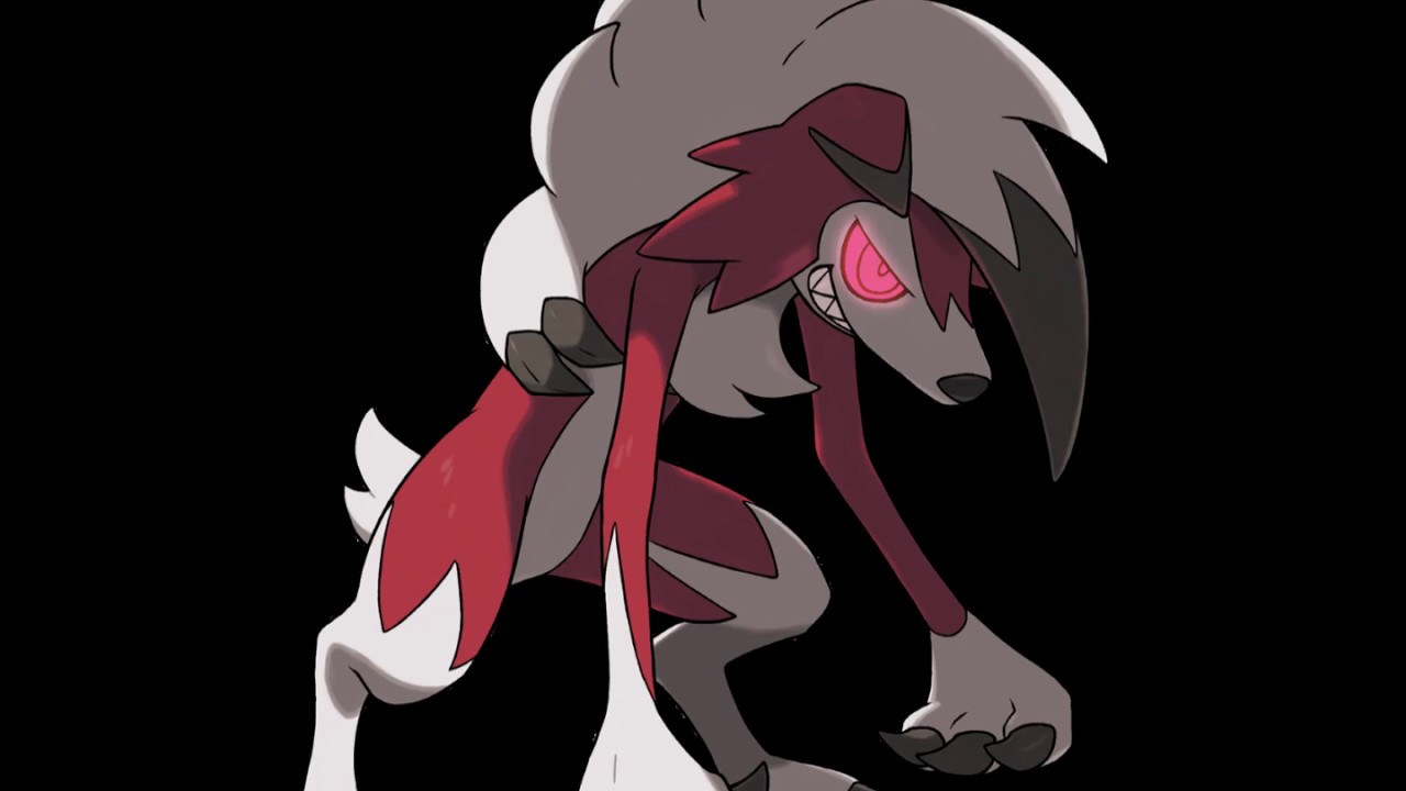 745 Midnight Lycanroc cry - YouTube