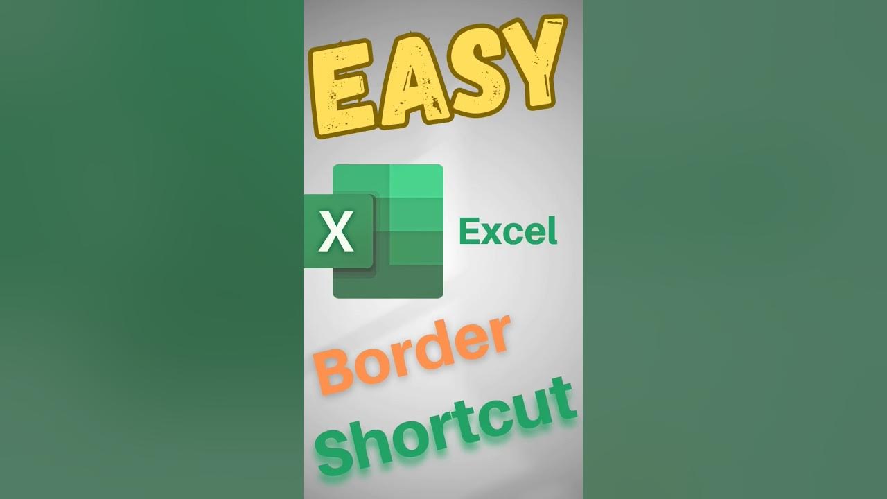 Excel Quick Tips: Adding Borders and Formatting Cells | Shortcut Keys Included 🔥🤯🔥 # ...