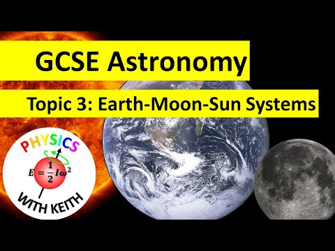 Edexcel GCSE (9-1) Astronomy, Topic 3: Earth-Moon-Sun Systems (summary)