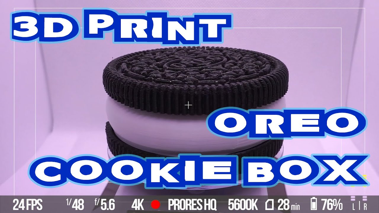 3D Printing TimeLapses - Oreo Cookie Box - YouTube