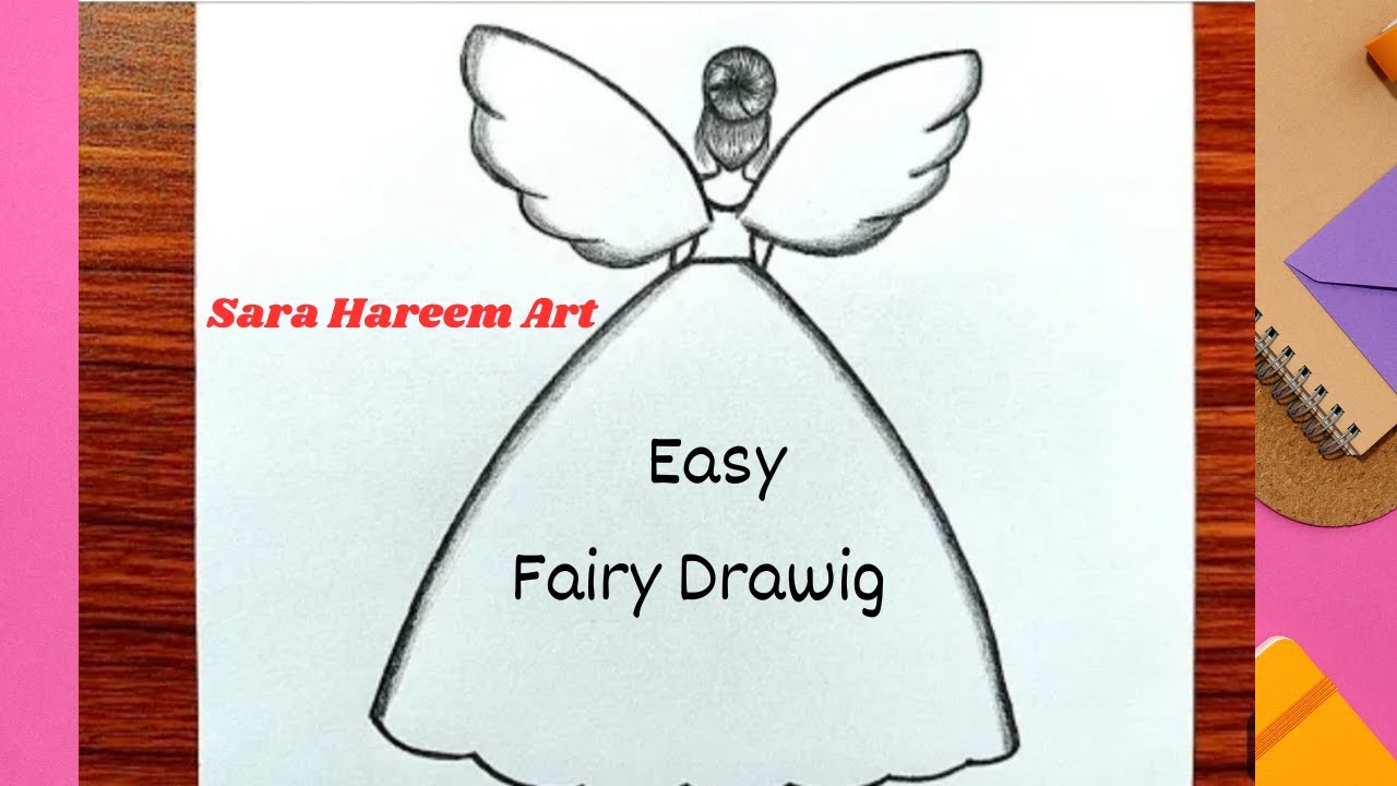 Simple Fairy Drawing for Beginners | Easy Step-by-Step Guide - YouTube