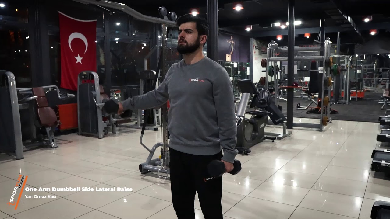 One Arm Dumbell Side Lateral Raise - YouTube