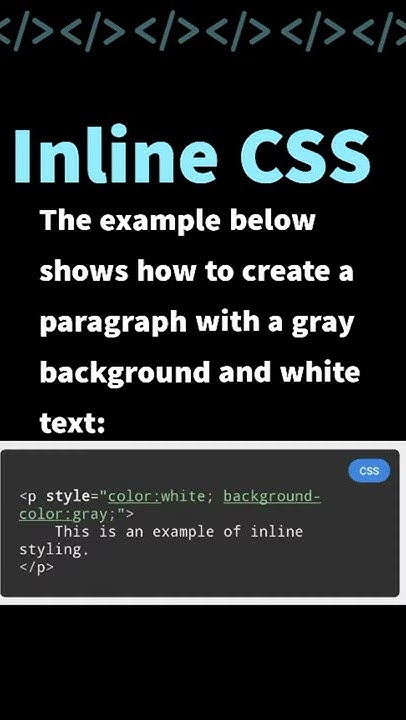 Inline Embedded/Internal & External CSS Crash Course Part II - YouTube