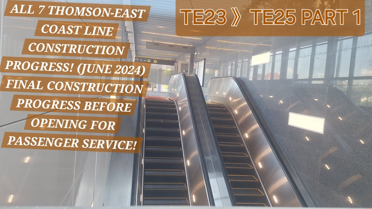 All 7 Thomson-East Coast Line 4 (TEL4) Construction Progress!! (June ...