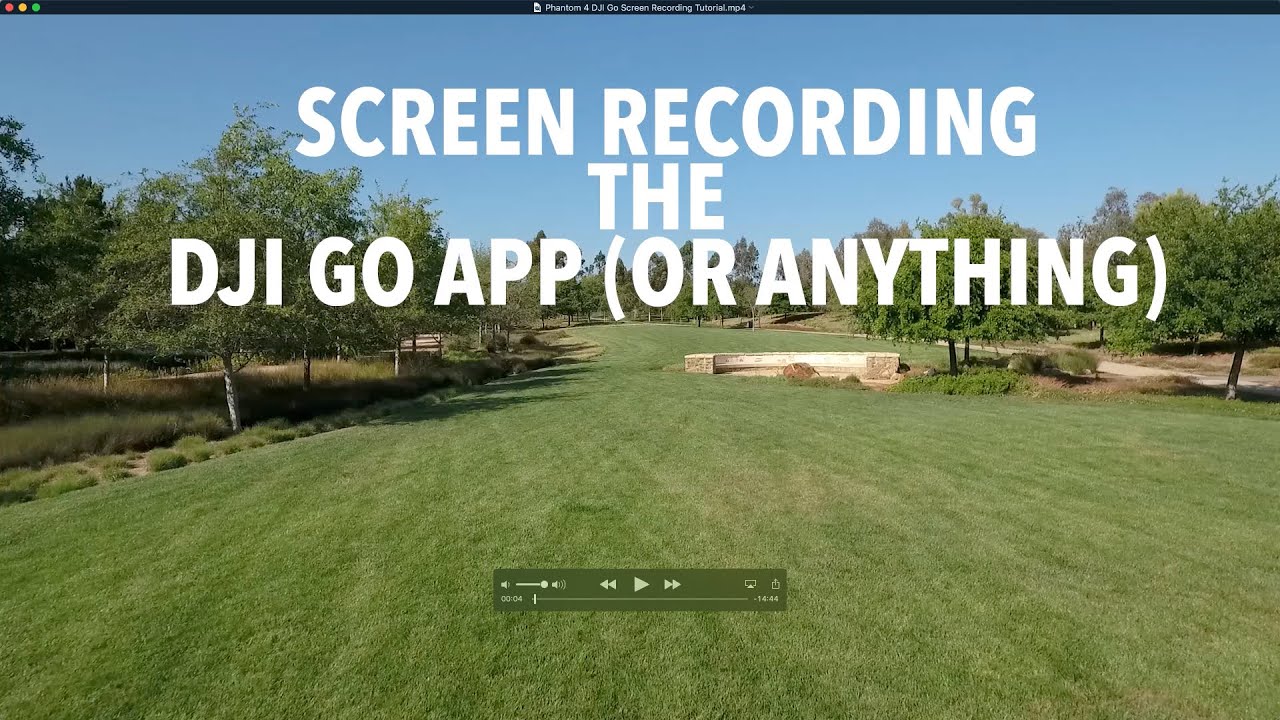Phantom 4 DJI Go Screen Recording Tutorial - YouTube