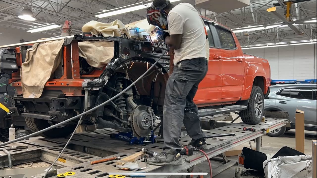 CORE SUPPORT + SIDE RAIL REPLACEMENT ON A CHEVY COLORADO! - YouTube