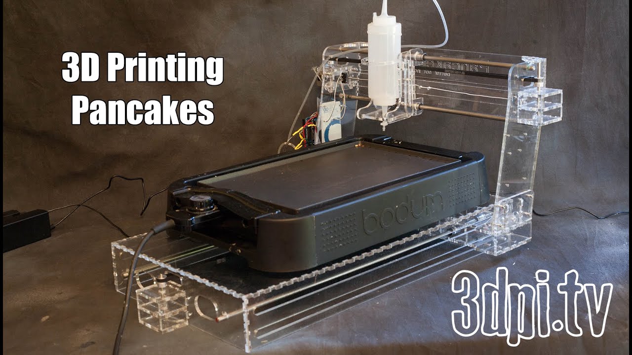 Pancakebot 3D Prints your pancakes! - YouTube