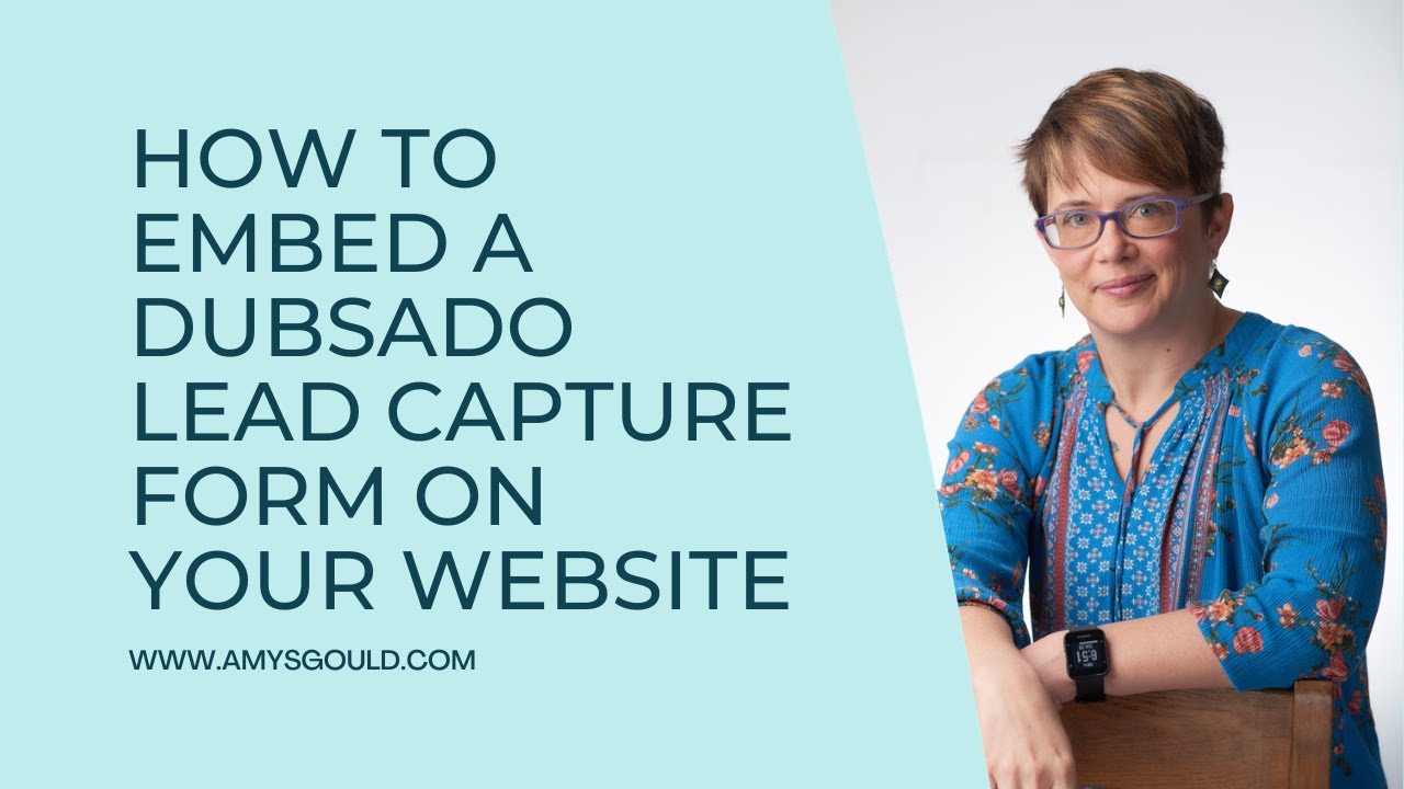 How to Embed a Dubsado Lead Capture Form in Your Website - YouTube