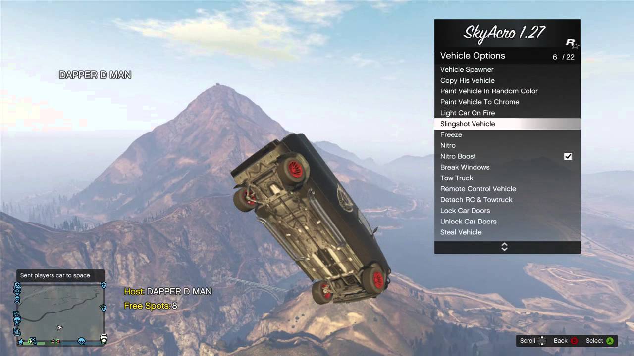 GTA 5 GTA V Online Mod Menu Skyacro 5.5 - YouTube