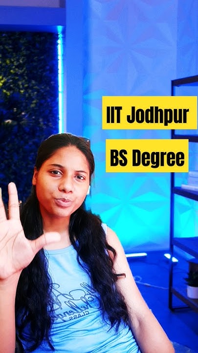 IIT without JEE exam ️ ,qualifying test ️/ IIT Jodhpur BS Degree/ after ...