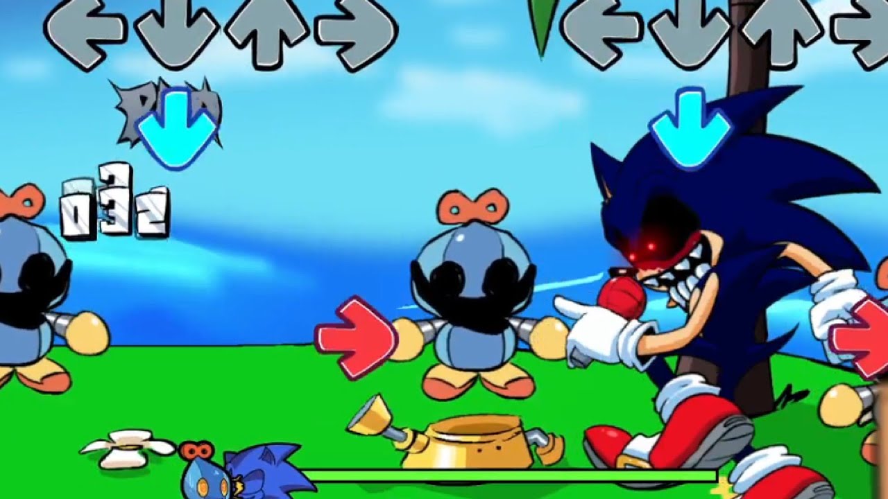 Sonic exe Run Vs Bf Run FULL WEEK - YouTube