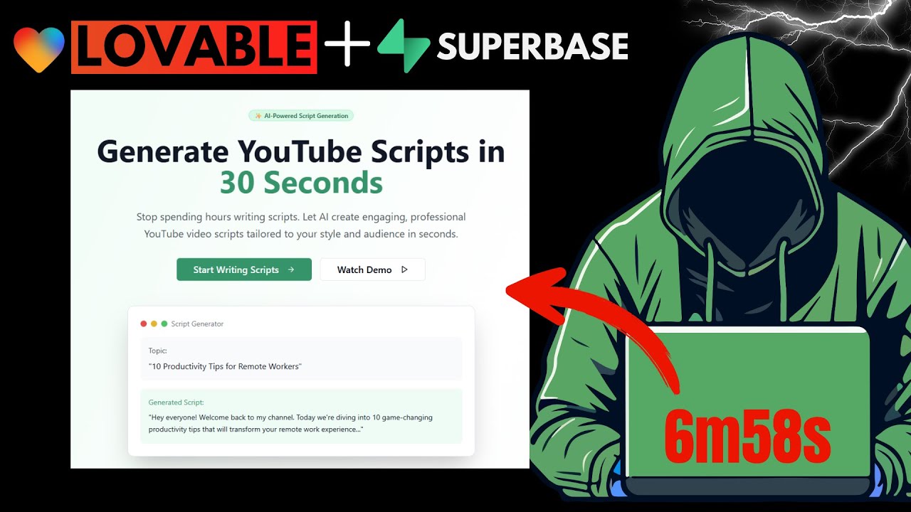 Build A 100% COMPLETE SaaS App With VibeGuide + Lovable + Superbase ...