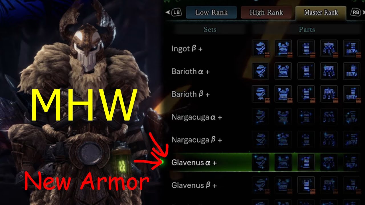 Monster Hunter World: Iceborne - New Armor Sets - YouTube