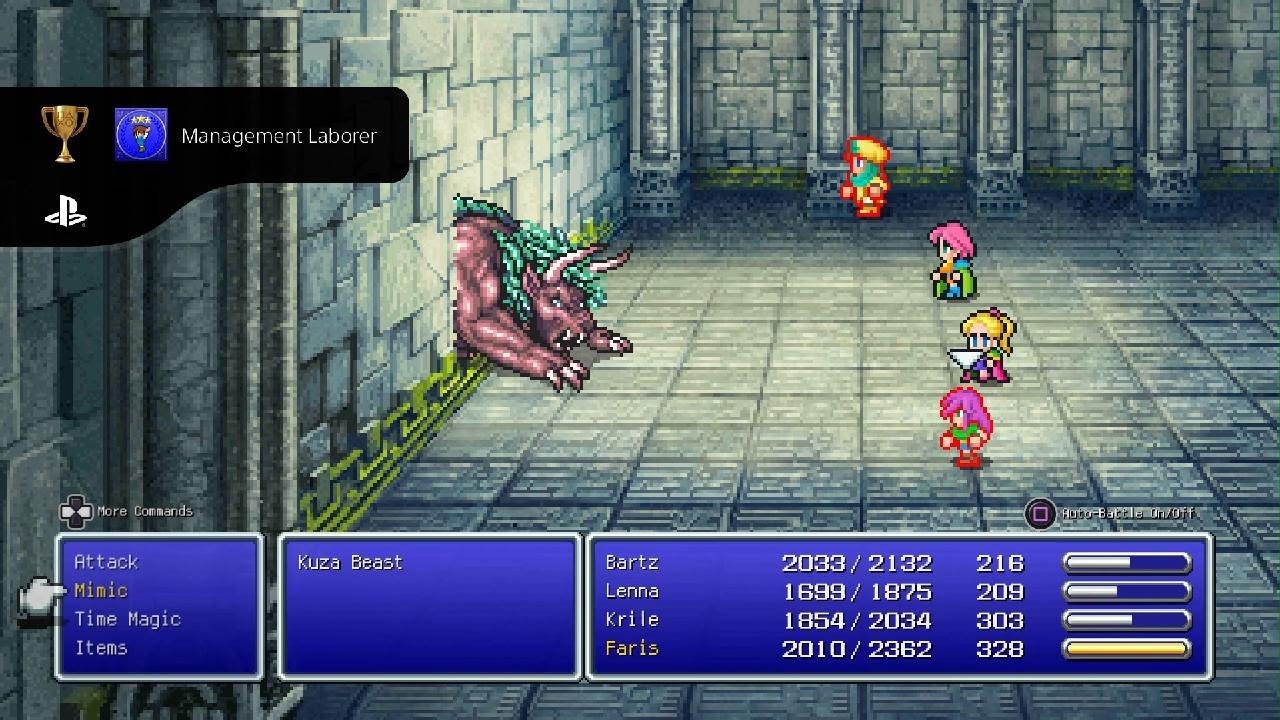 FINAL FANTASY V Rapid Fire + Dual Wield Combo - YouTube