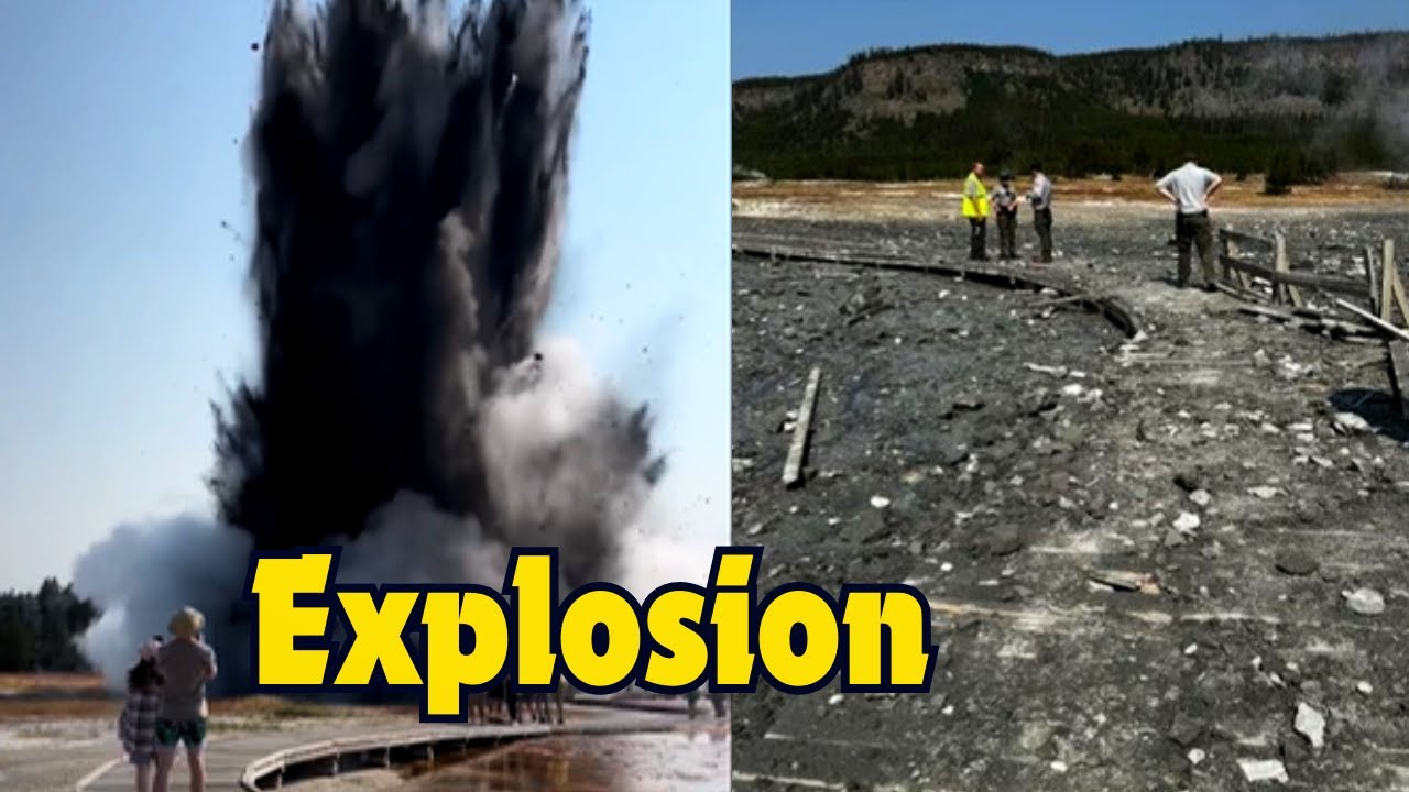 Small Hydrothermal Explosion at Yellowstone's Biscuit Basin | Juicy ...