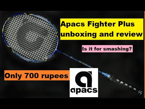 Apacs fighter plus badminton racquet unboxing and review | Best ...