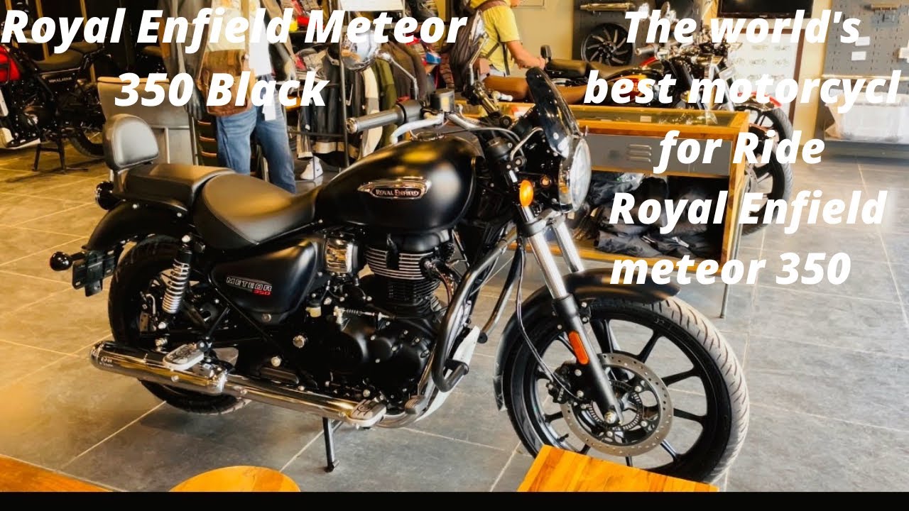 Royal Enfield Meteor 350 Matte Black Colour|| - YouTube