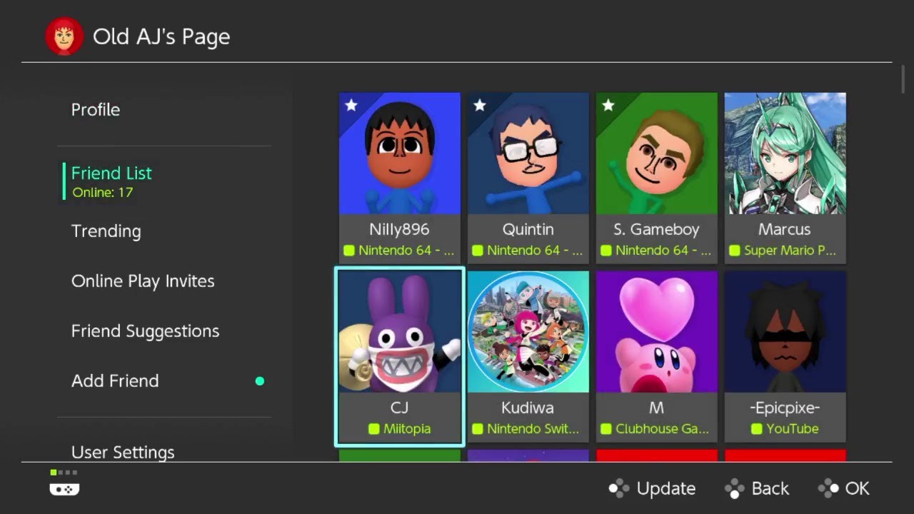 Nintendo Switch Friend List 2025 Update (03/04/2025) - YouTube