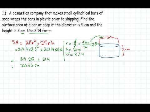 Solving Surface area word problems - YouTube