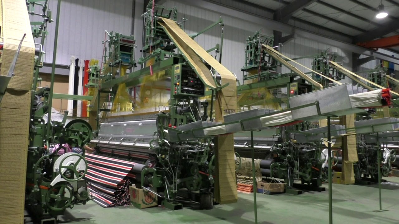 Automatic Jacquard Weaving Machine V-TY-98AL - YouTube