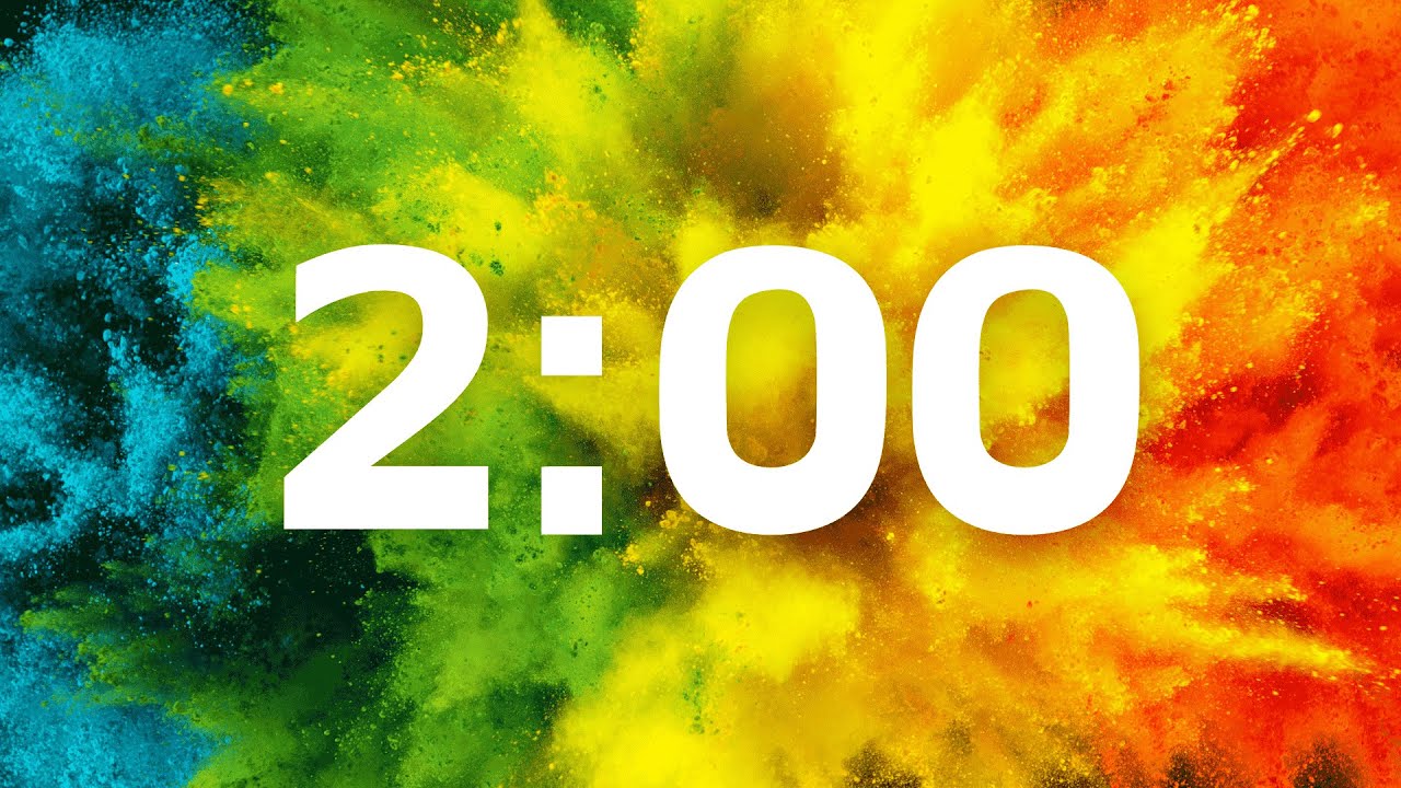 2-Minute Fun Productivity Timer ⏳ | Colorful 🎨 | Kids, Classrooms ...