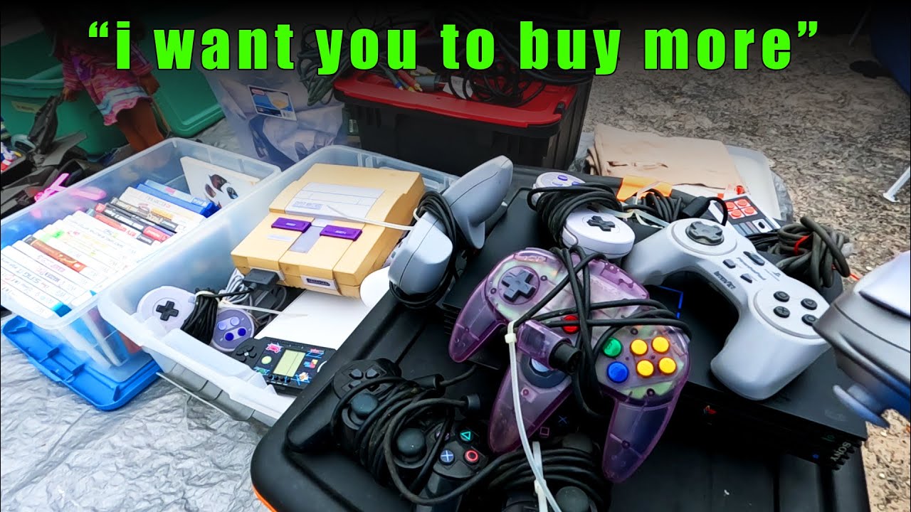 This Flea Market was LOADED with Video Games! - YouTube
