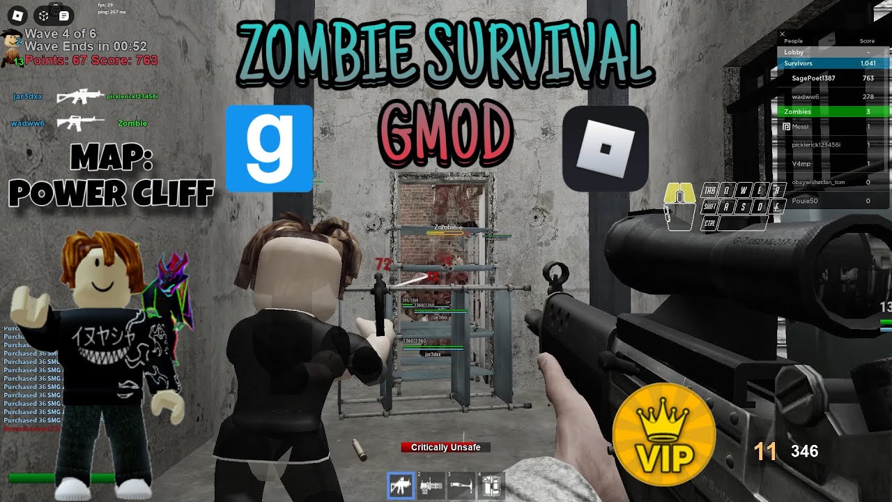 ZOMBIE SURVIVAL EPIC WIN - NEW UPDATE and NEW MAP POWER CLIFF | Zombie ...