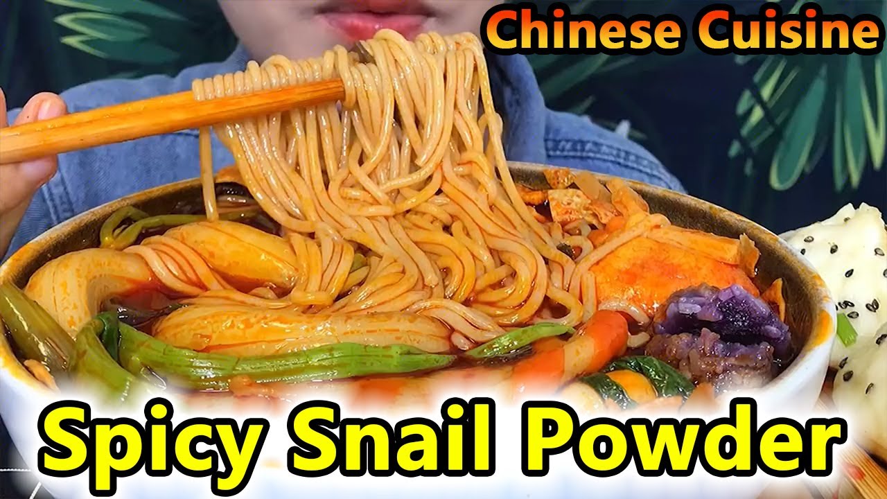 Chinese Food | Spicy Snail Powder | Immersive Dining - YouTube