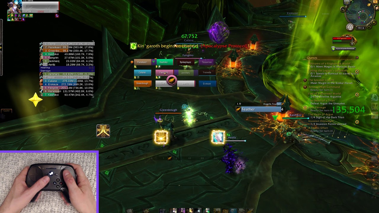 WoW + Console Port - Holy Priest - Kin'Garoth - YouTube