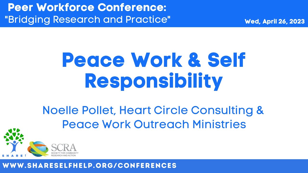 Peace Work & Self-Responsibility - YouTube