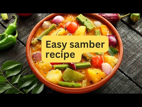 Easy samber recipe in cooker l samber recipe l idli samber l Ramazan ...