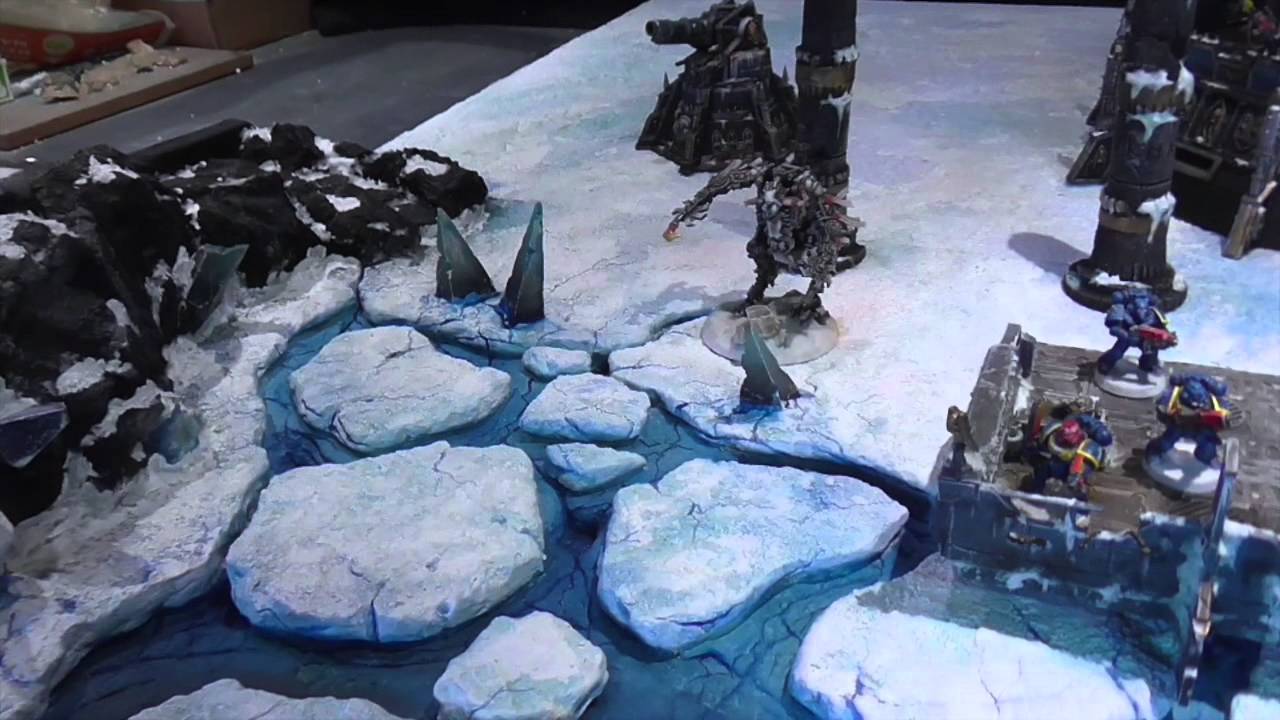 Battleboards Warhammer 40K Space Wolves #1terrain board - YouTube