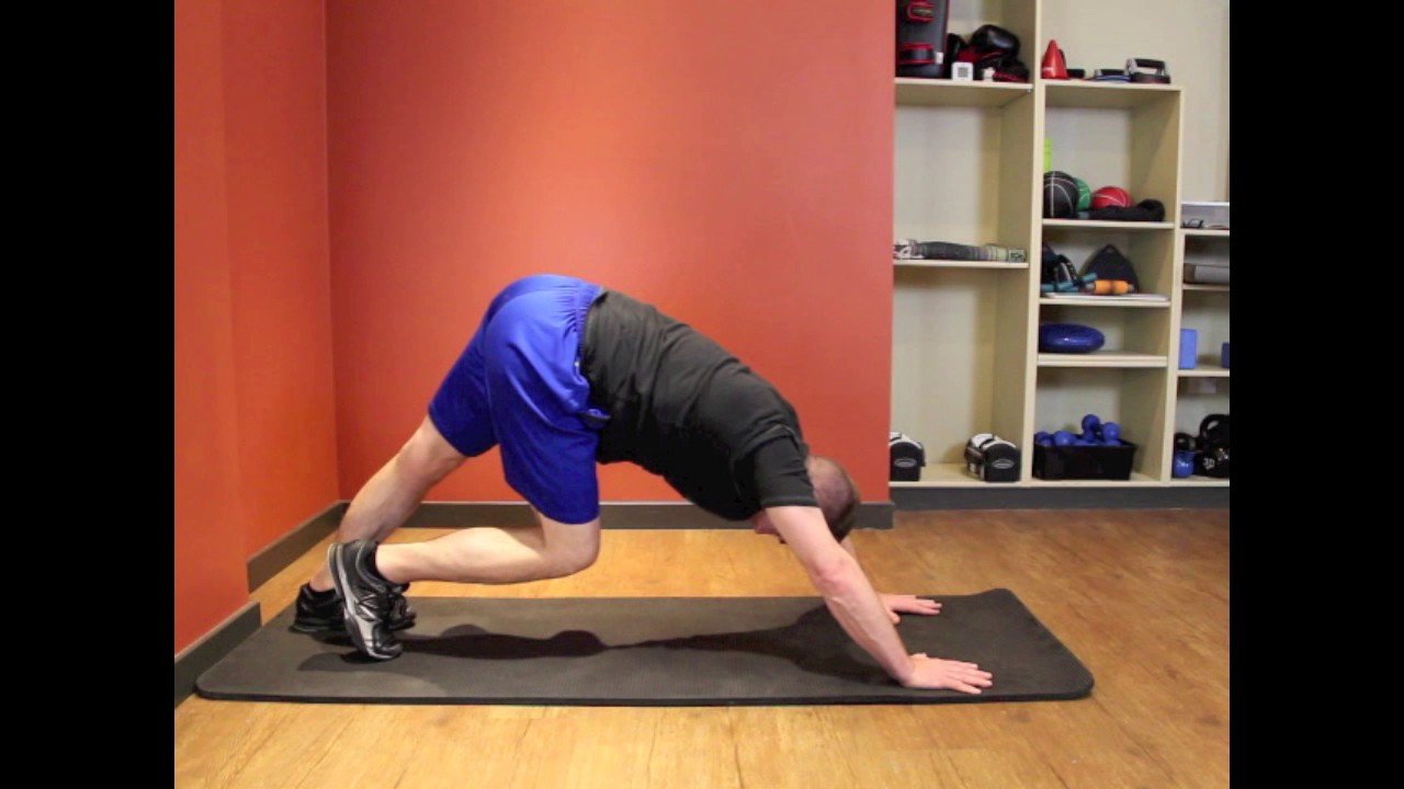 calf stretch with foot pedal - YouTube