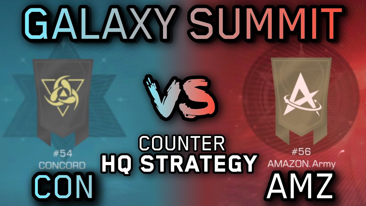 Infinite Galaxy: CON vs AMZ | Galaxy Summit | HQ Defence Strategy - YouTube