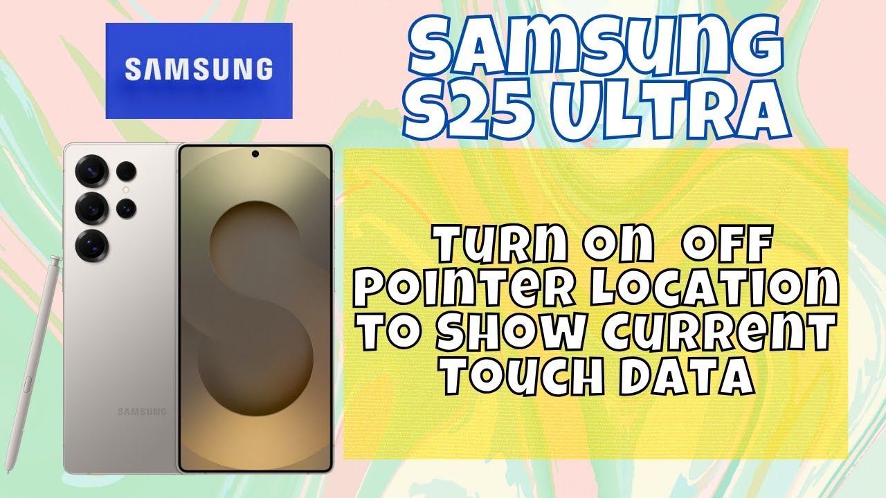 How to Turn on / off Pointer Location to Show Current Touch Data ...